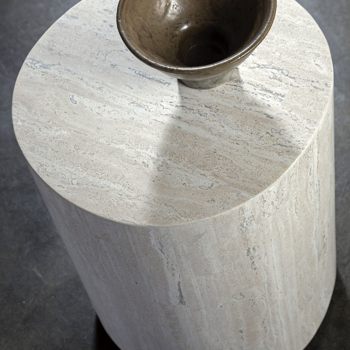Cassio Round Drum Spot Table – DRC Showroom